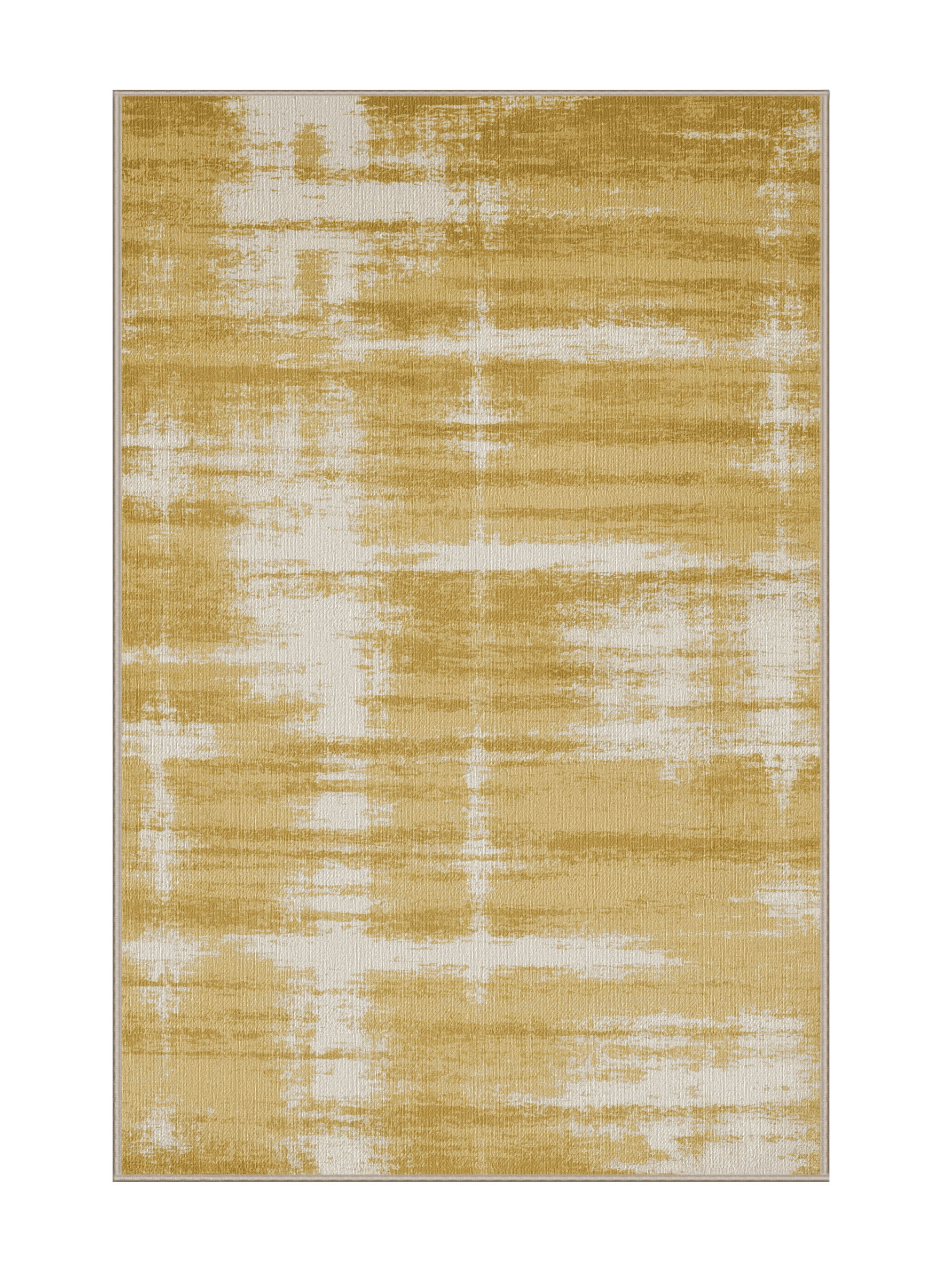 Hokku Designs Machine Washable Abstract Beige Area Rug | Wayfair