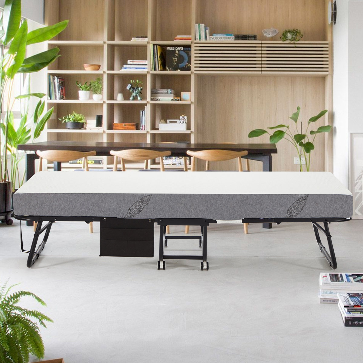 EROMMY Folding Bed, 38''W Folding Bed with Mattress Included, Daybed ...