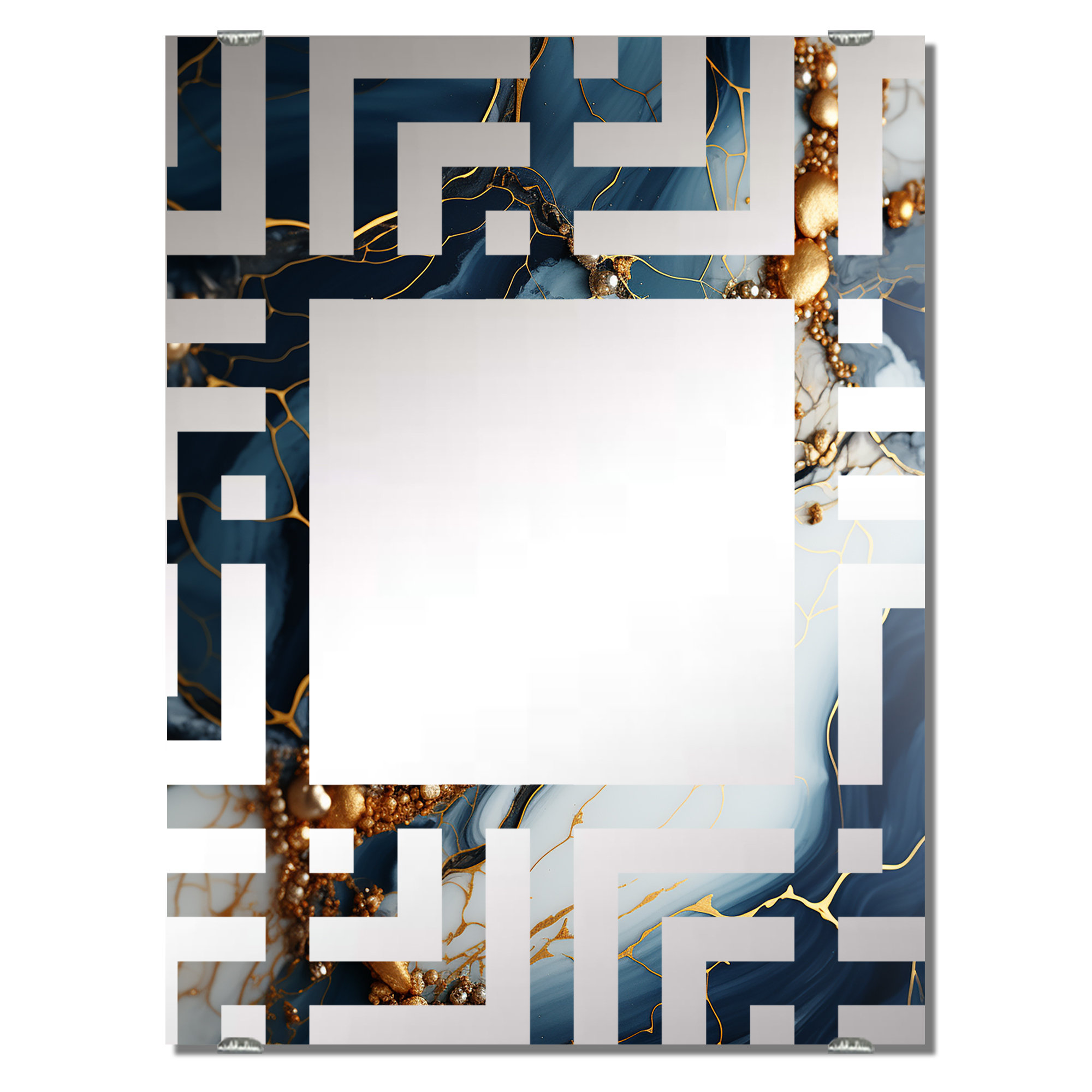 East Urban Home Geode Art III - Abstract Liquid Ink Decorative Wall ...