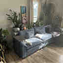 Latitude Run® 120" Sectional Sofa Comfy Cloud Couch for Living Room ...