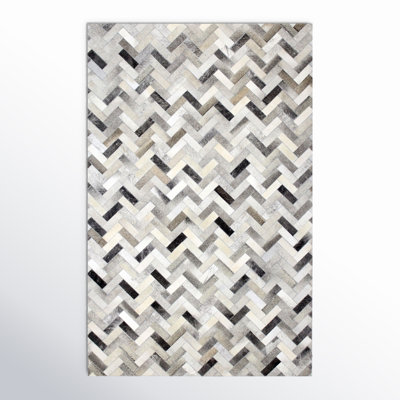 AllModern Marsha Cowhide Geometric Indoor Rug & Reviews | Wayfair