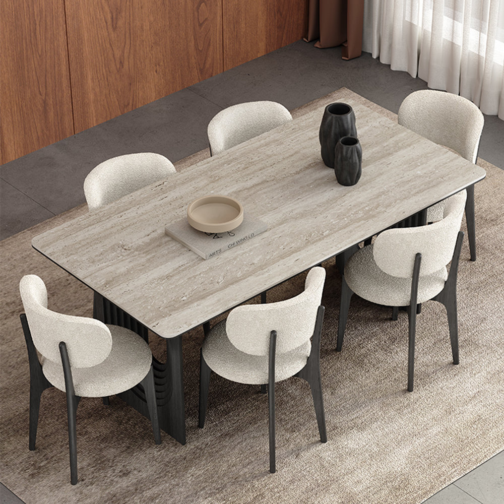 ZKuylo Simple retro rectangular dining table set | Wayfair