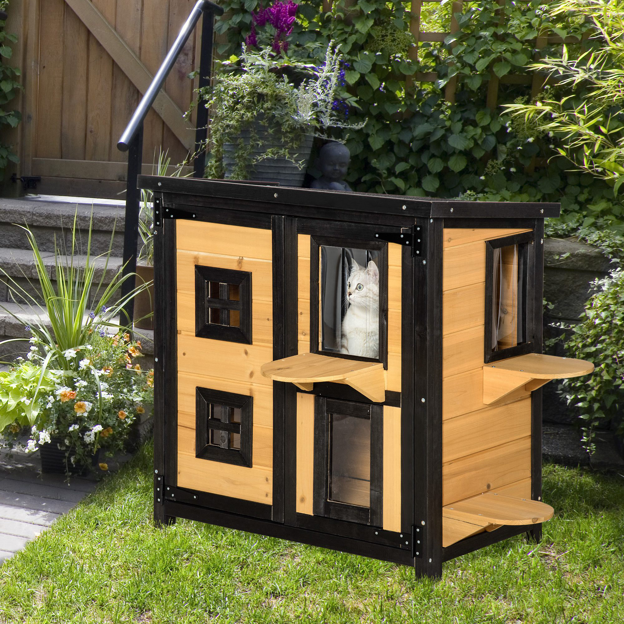 Archie & Oscar™ Stoltzfus Outdoor Cat House & Reviews | Wayfair