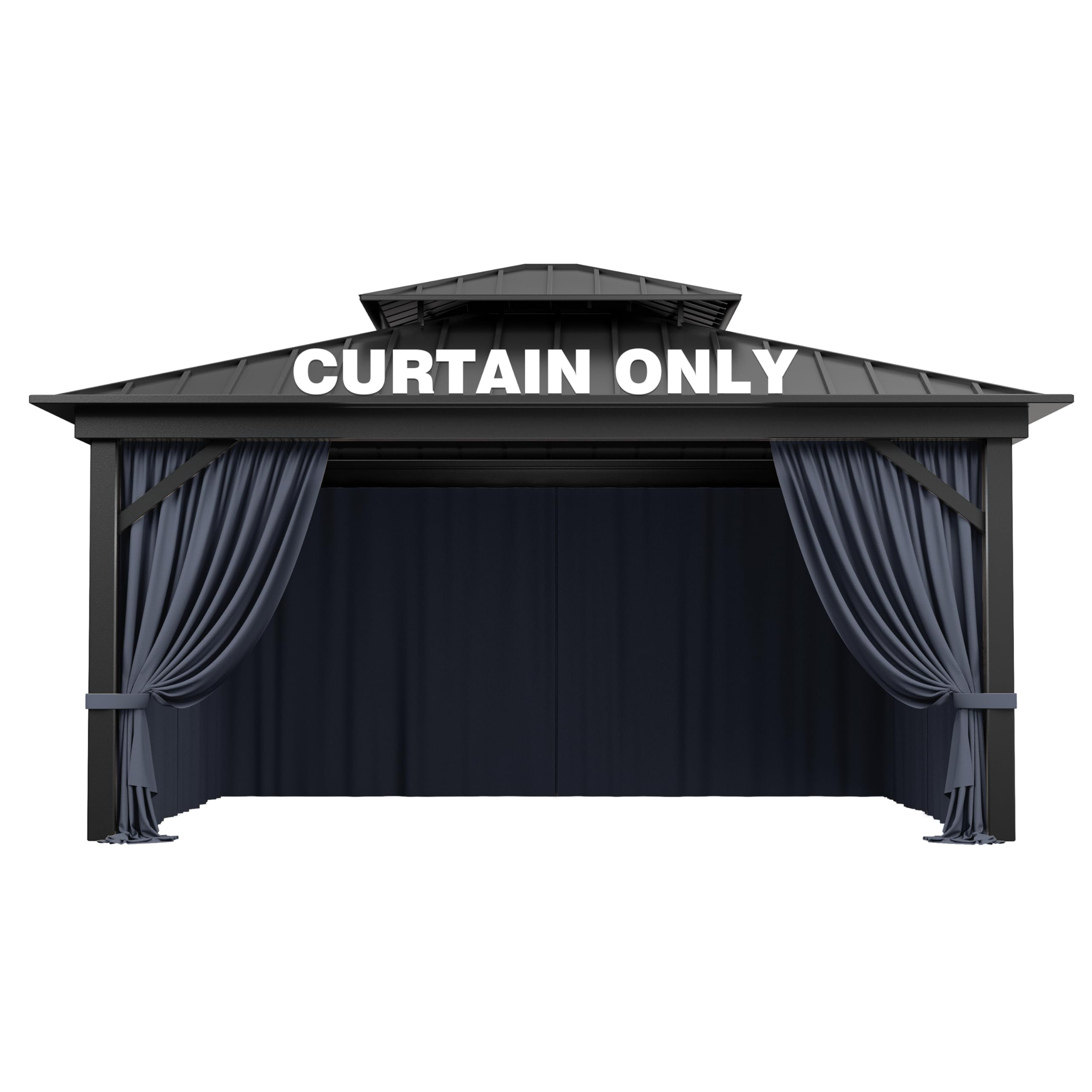 Barry Room 4-Panels Sidewall Curtains For Gazebo, Only Curtains | Wayfair