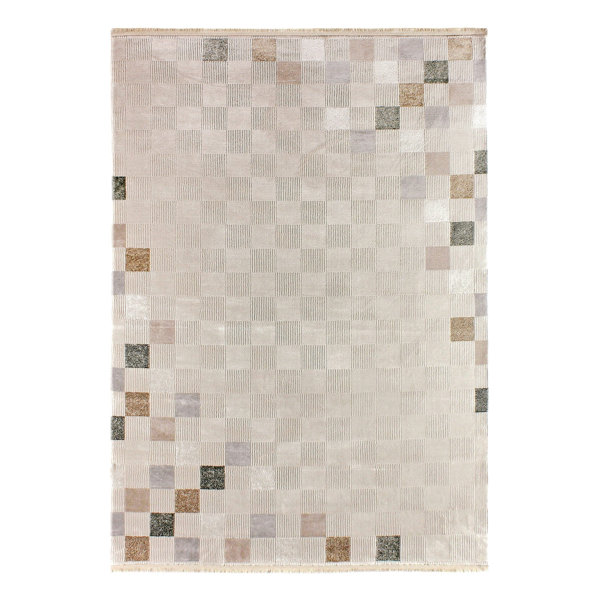 Ebern Designs Checkered Rug | Wayfair