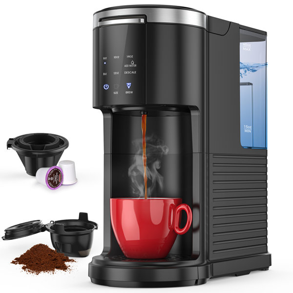 R.W.FLAME Single Serve 5-Cup Pod Coffee Maker With 30Oz. Reservoir ...