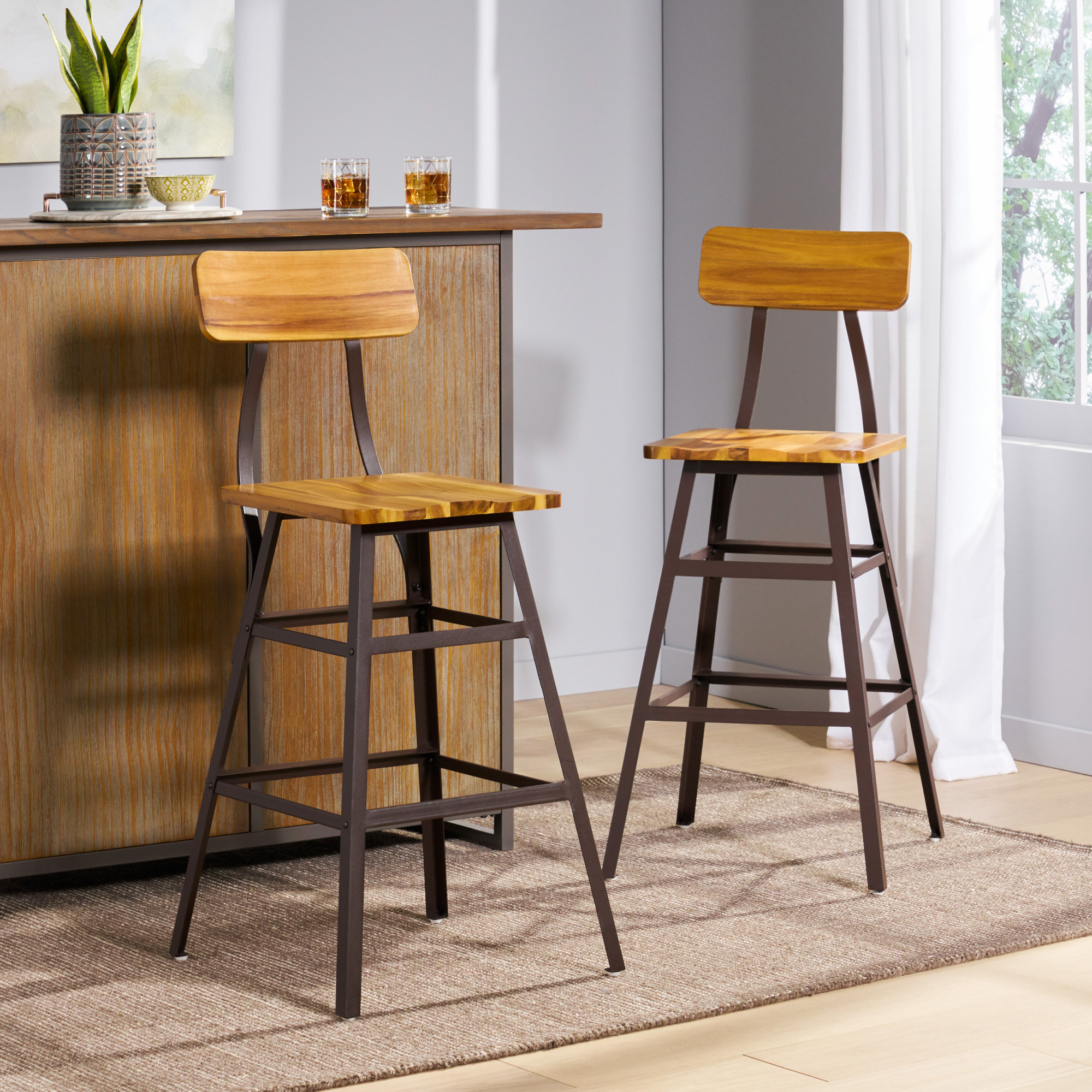 17 Stories Faedra 28'' Counter Stool - Wayfair Canada