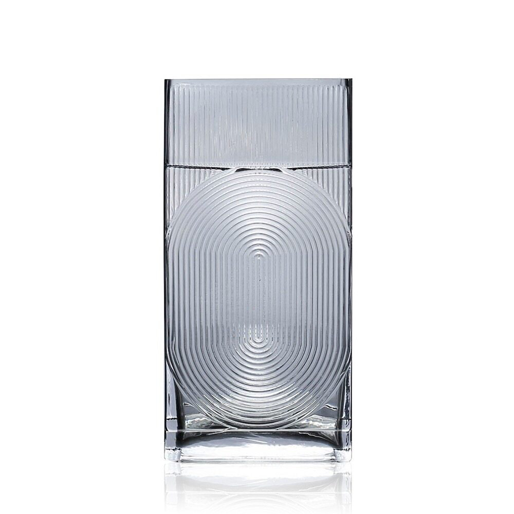 Diamond Star Glass L2.76W5.91H12" - GLASS VASE | Wayfair