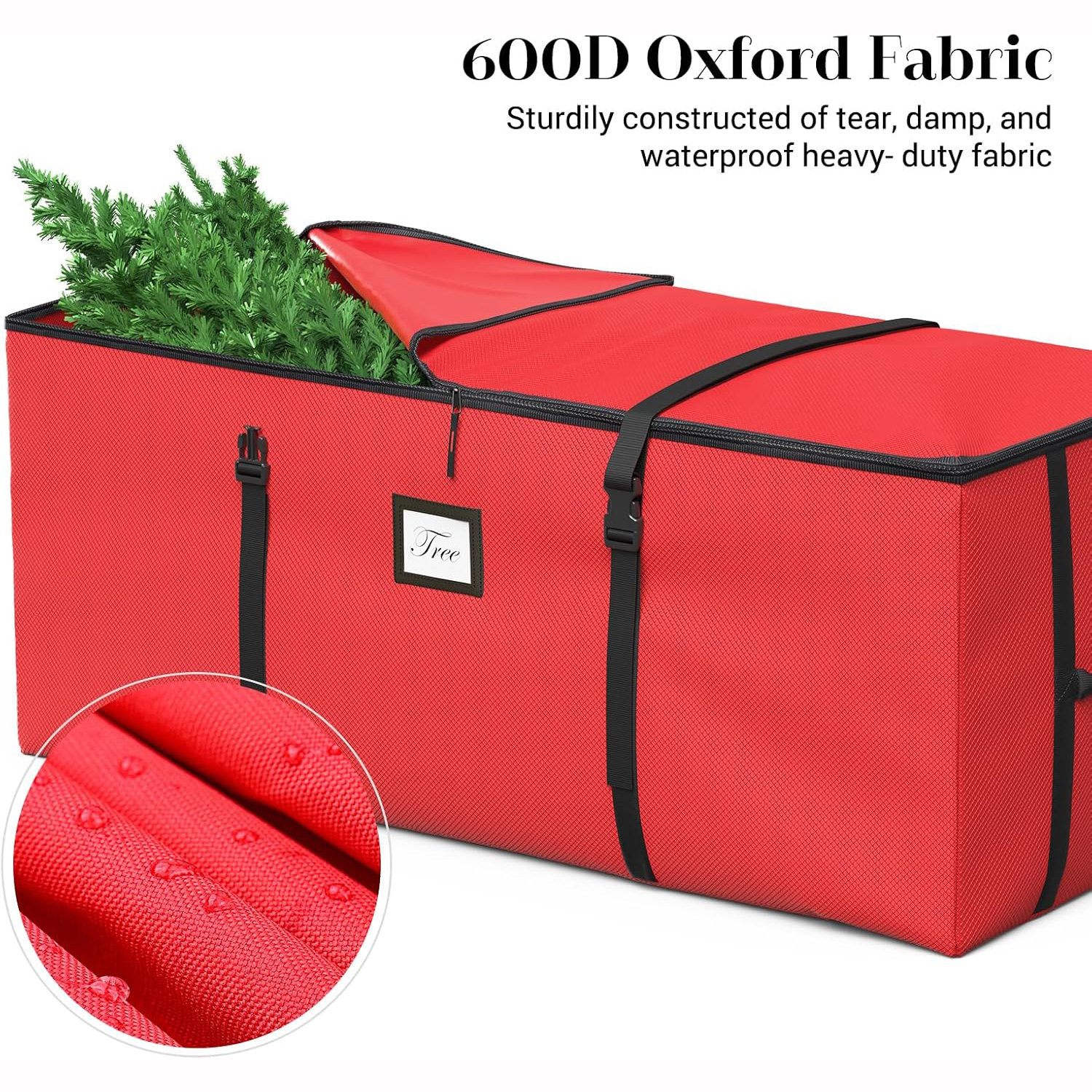 The Holiday Aisle® 9 Ft Christmas Tree Storage Bag, Anti-Tear Heavy ...