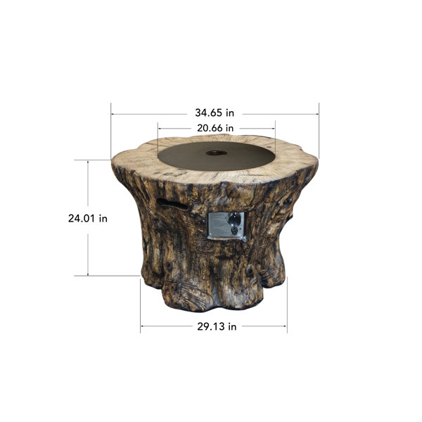 Sunbeam Pioneer Concrete Propane Fire Pit Table & Reviews - Wayfair Canada