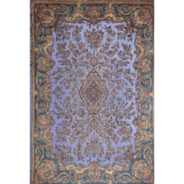 Astoria Grand Gibbons Machine Woven Purple/Green/Yellow Rug | Wayfair