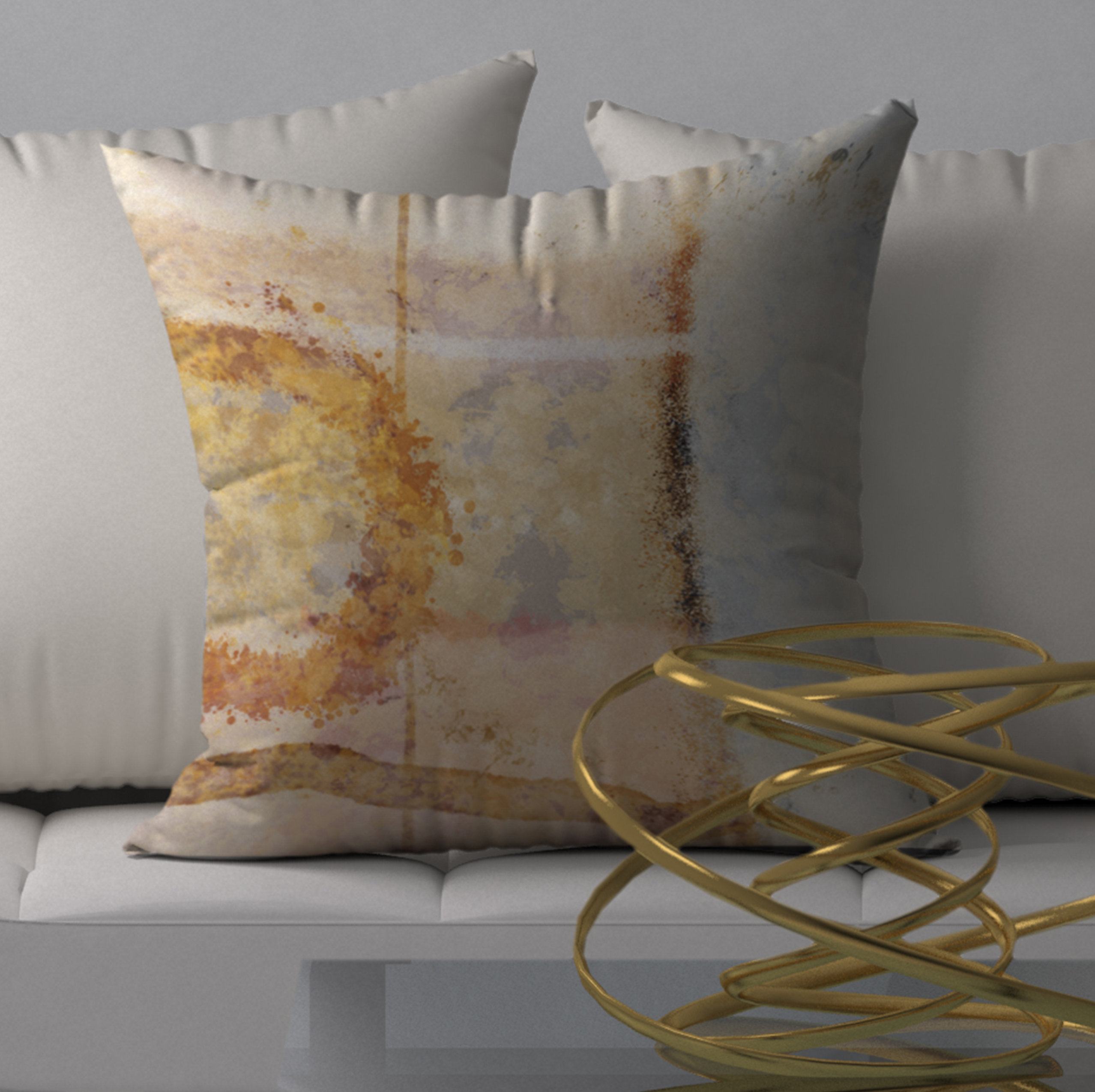 LeRoi Products Abstract Reversible Throw Pillow | Wayfair