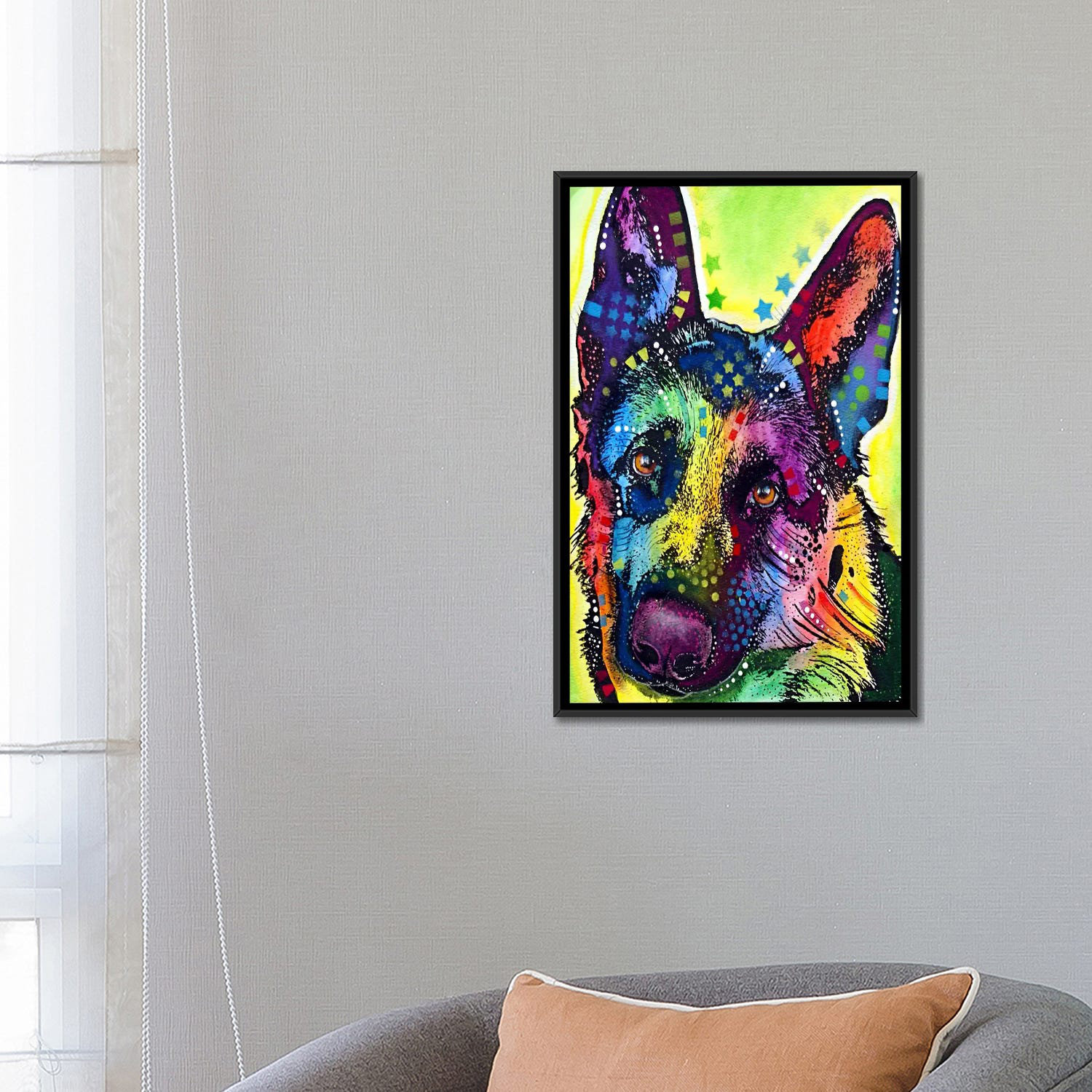Harriet Bee 'German Shepherd' Graphic Art on Canvas & Reviews | Wayfair