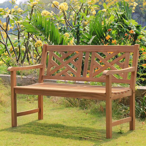 Garden Outdoor Benches You'll Love | Wayfair