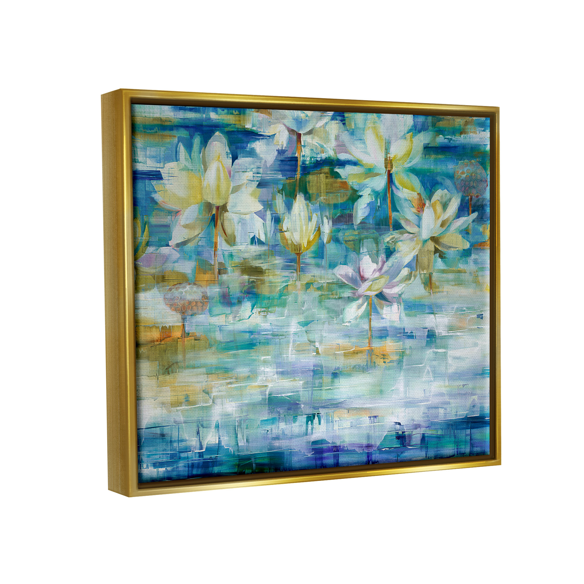 Red Barrel Studio® Lotus Water Lilies Modern Pond by Liz Jardine ...