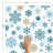 WallsByMe Blue Snowflake Peel And Stick Removable Wallpaper 2091 ...