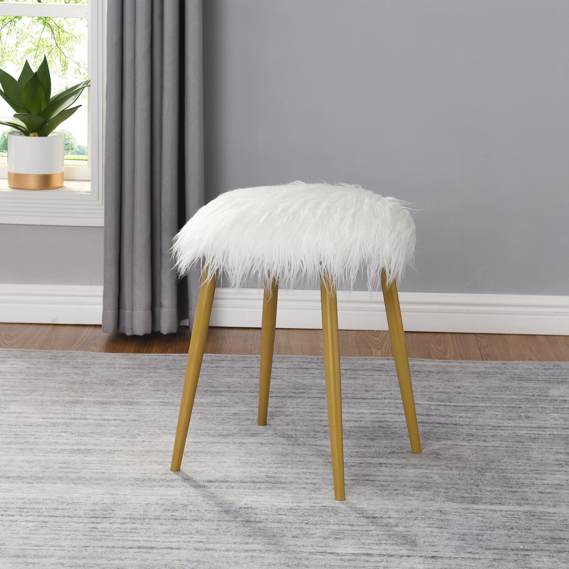 Mercer41 Samuelson Metal Accent Stool & Reviews - Wayfair Canada