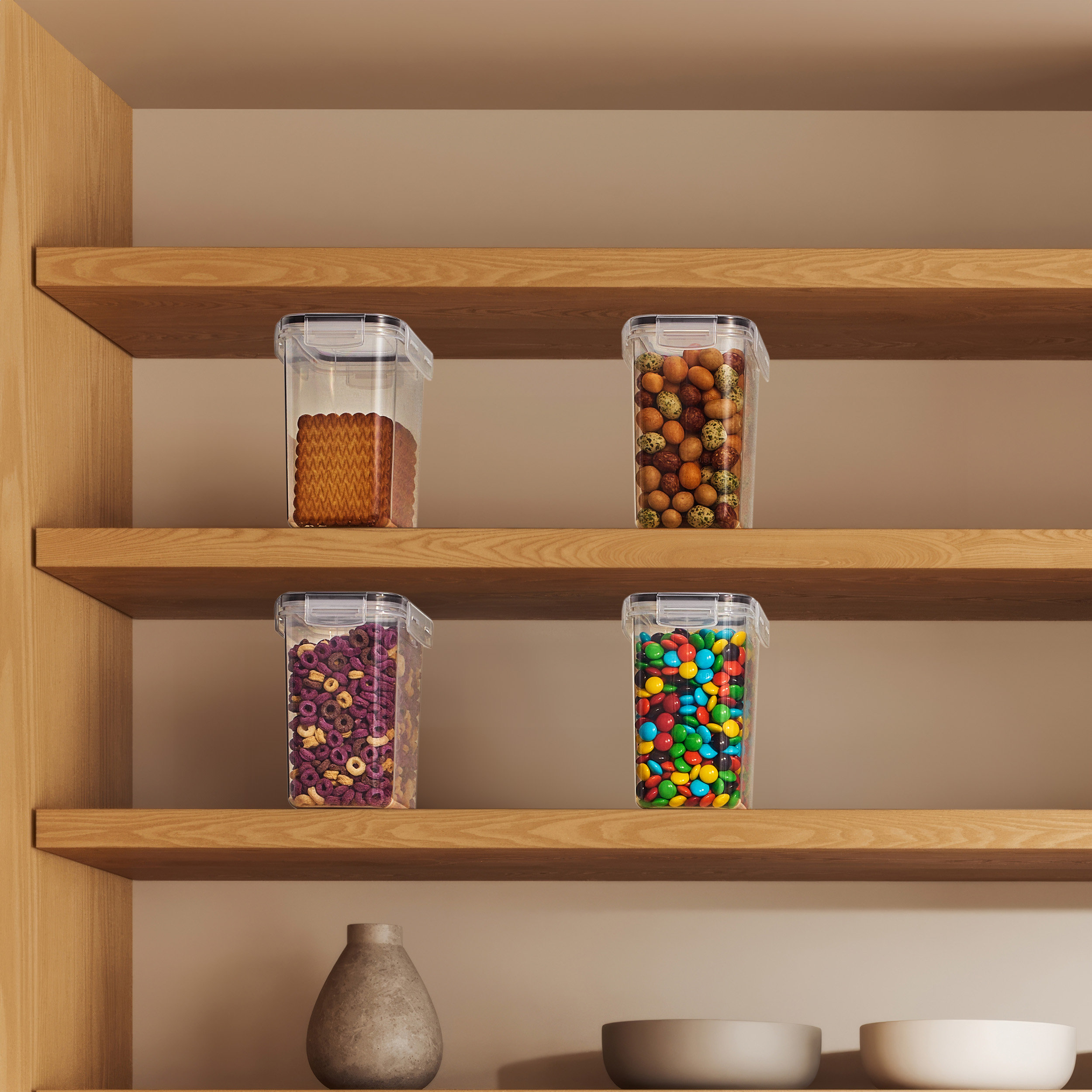 Prep & Savour Airtight Food Storage Containers with Locking Lids ...