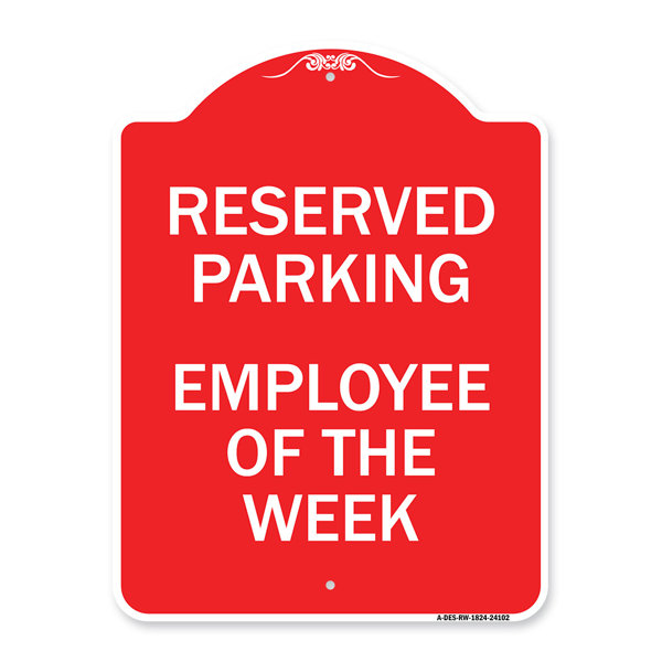 Signmission Designer Series Sign - Employee Of The Week/24102 | Wayfair