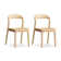 Corrigan Studio® Solid Wood back side Chair(Set of 2) | Wayfair