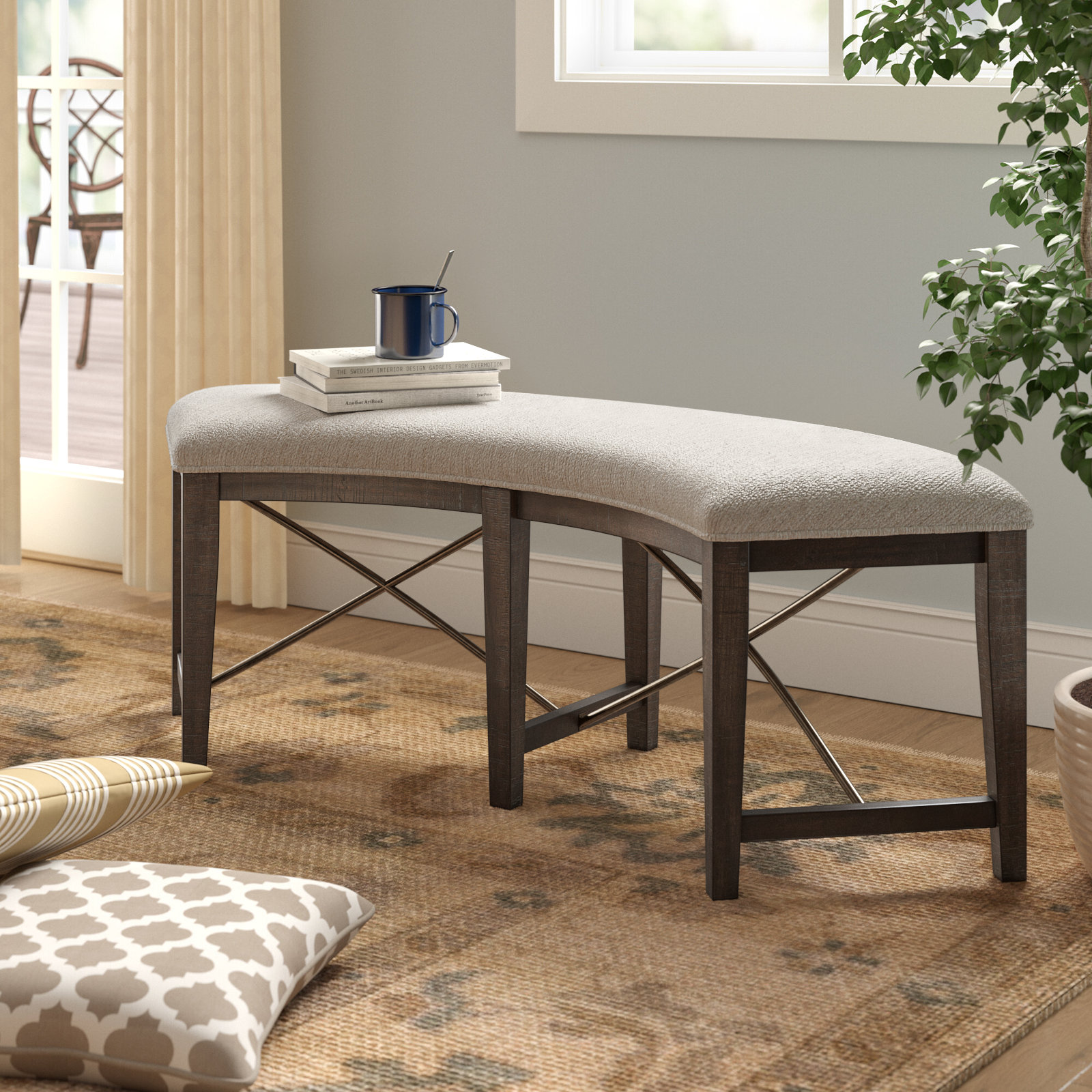 Lark Manor™ Ariyal Upholstered Bench "& Reviews" | Wayfair