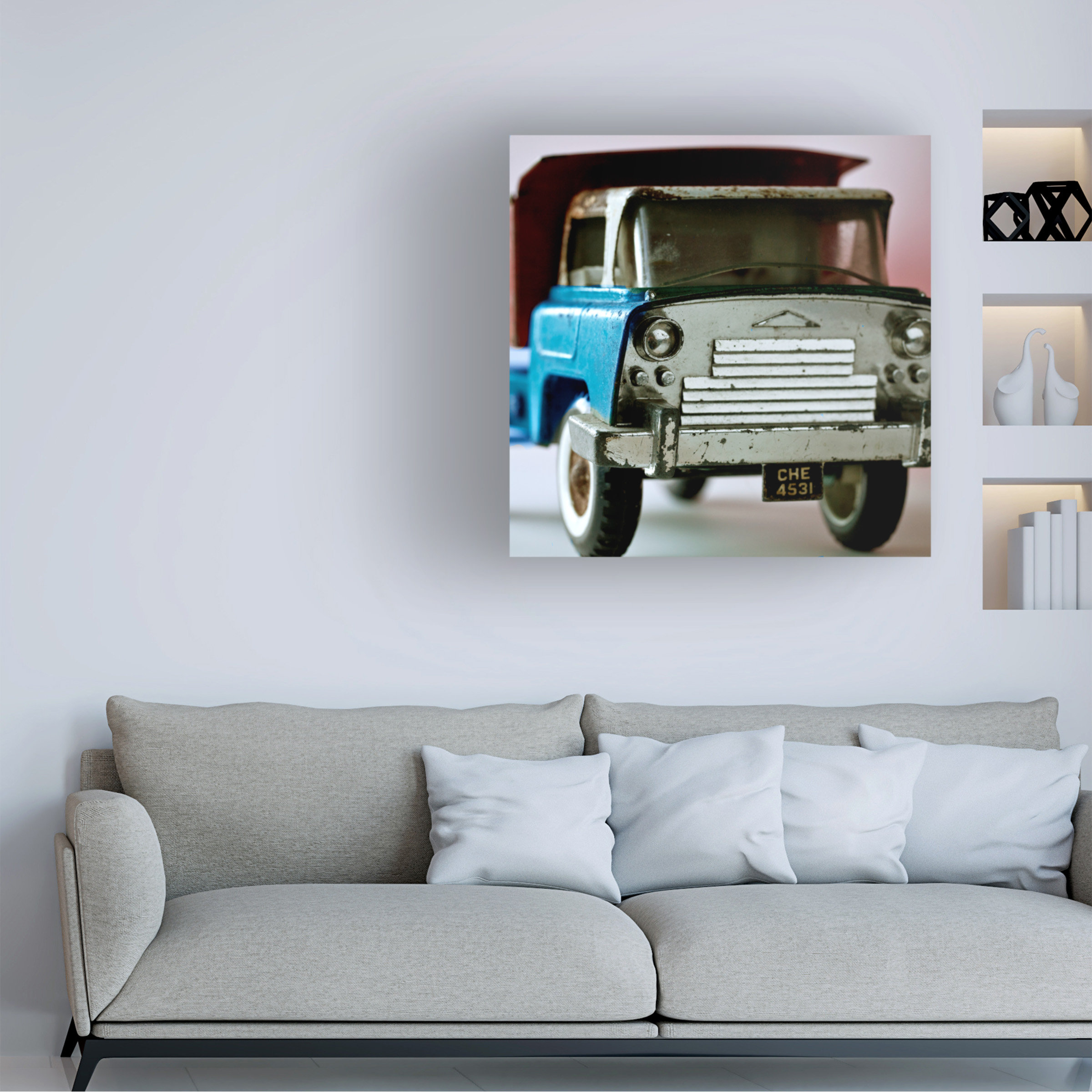 Latitude Run® Symposium Design ''Blue Truck'' Canvas Art - Wayfair Canada