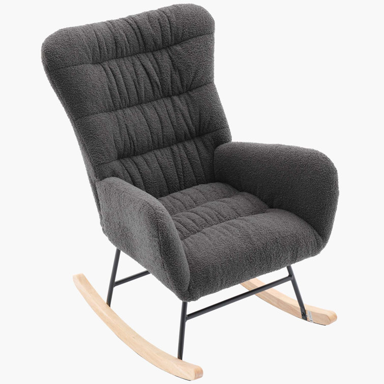 Ivy Bronx Lezah Teddy Rocking Chair | Wayfair