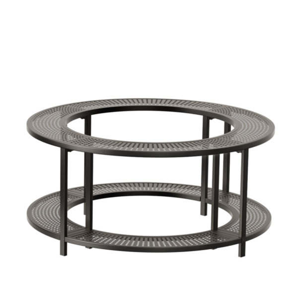 Arlmont & Co. Kruize 34" DIA Iron Fire Pit Surround With Shelter ...