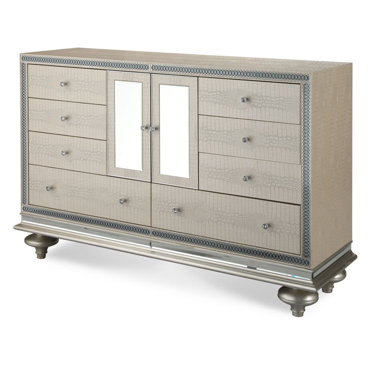 Michael Amini Hollywood Swank 65'' W 8 - Drawer Dresser | Wayfair