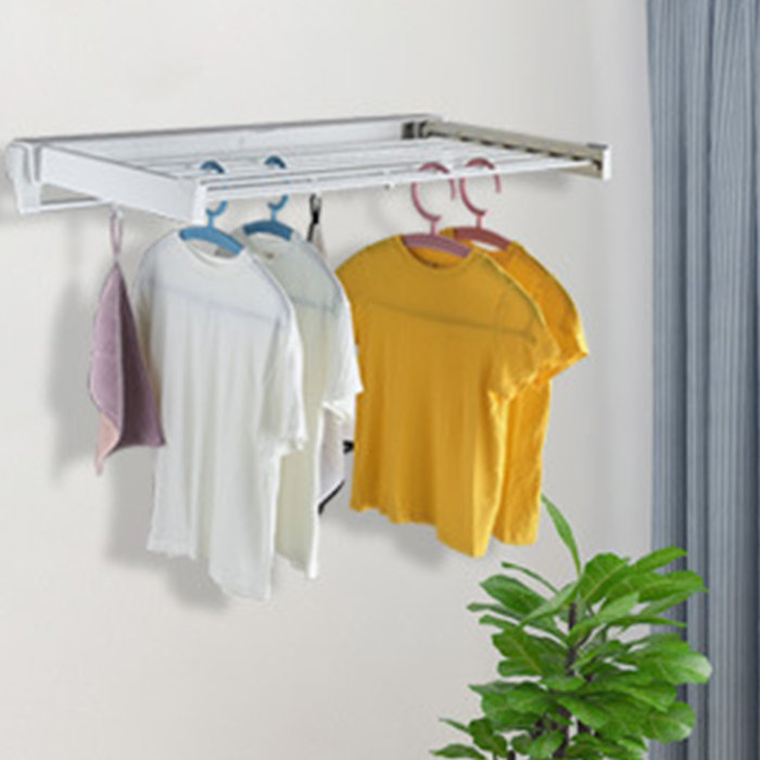 Rebrilliant Foldable Wall-Mounted Drying Rack & Reviews | Wayfair