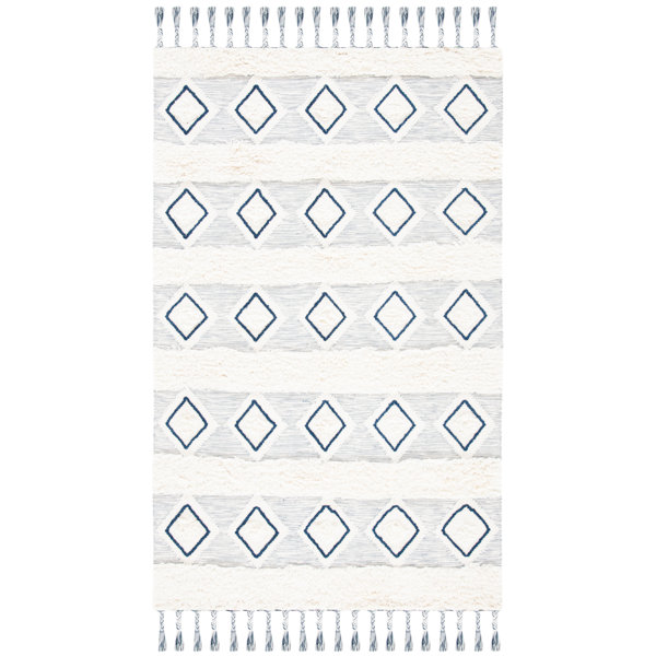 Dakota Fields Flatweave Wool Geometric Rug | Wayfair