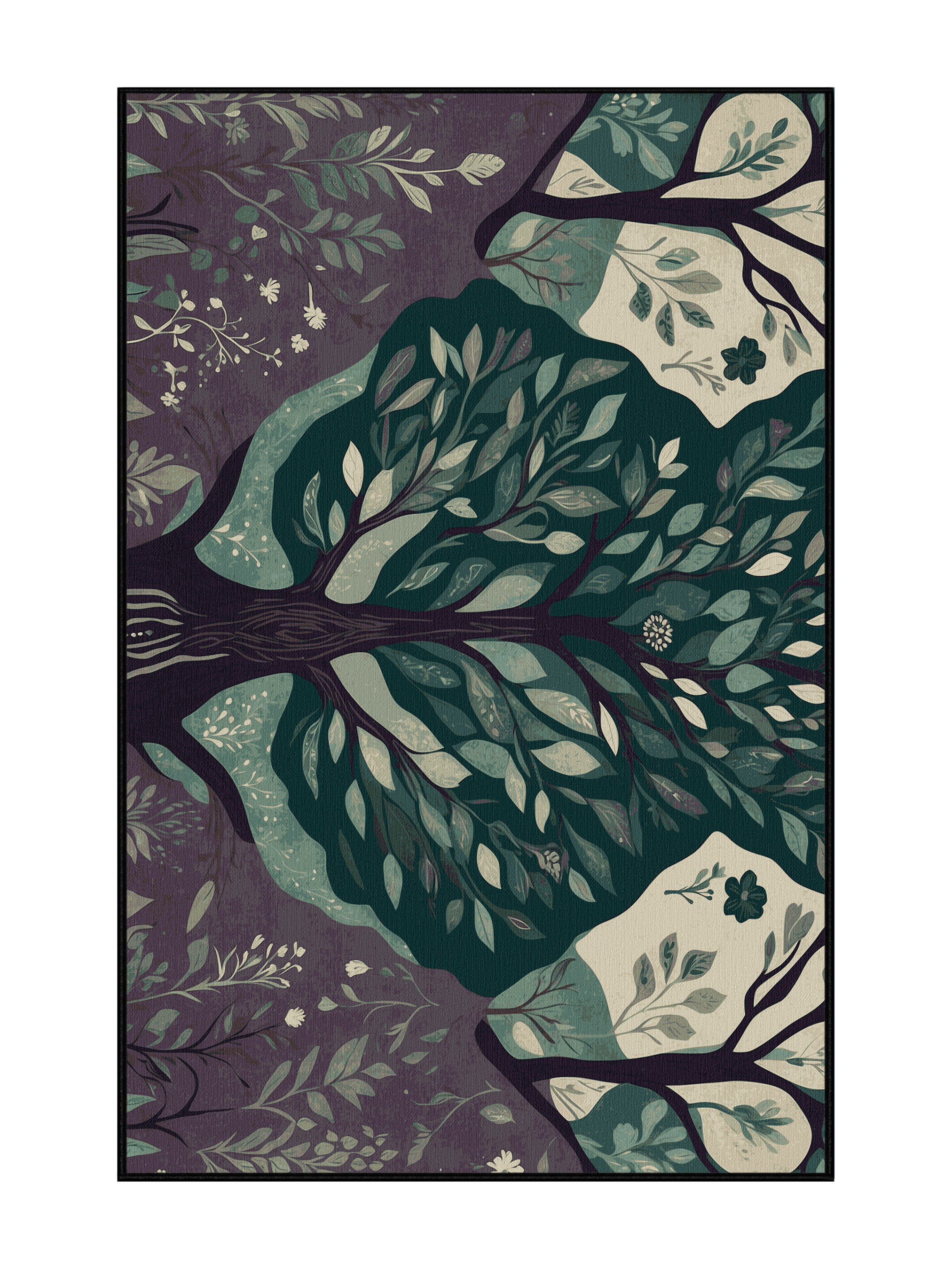 Red Barrel Studio® Midnight Arbor Rug | Wayfair