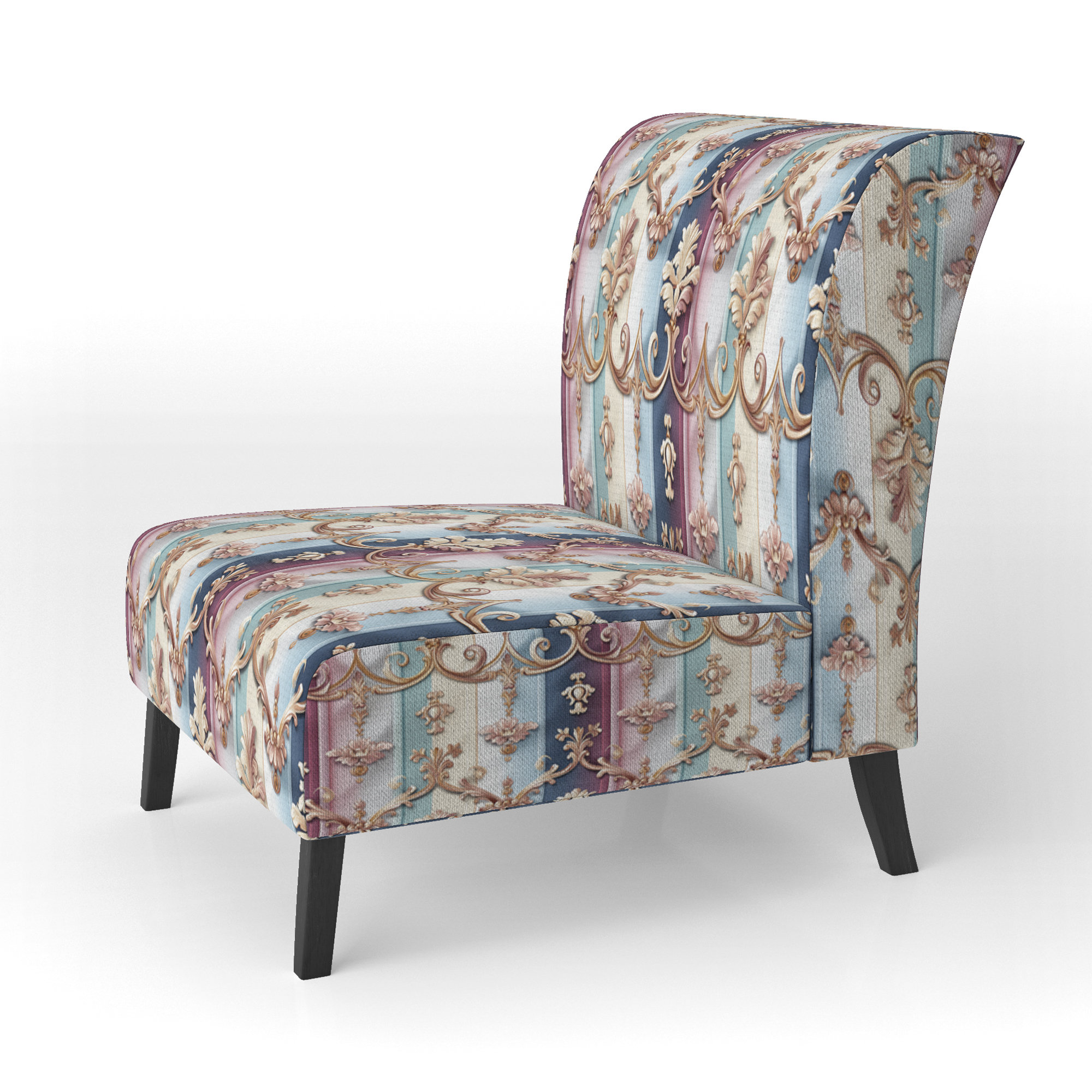 Red Barrel Studio Royal Striped Embrace Pattern - Upholstered Modern ...