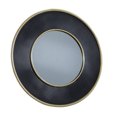 CosmoLiving by Cosmopolitan Large Gold And Black Metal Rimmed Wall ...