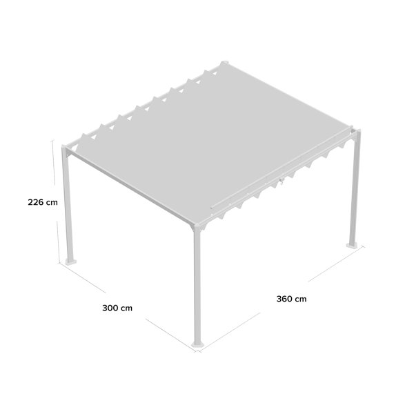 Sol 27 Outdoor Delrick Pandora Leaf Gazebo 3 x 3.6m & Reviews | Wayfair ...
