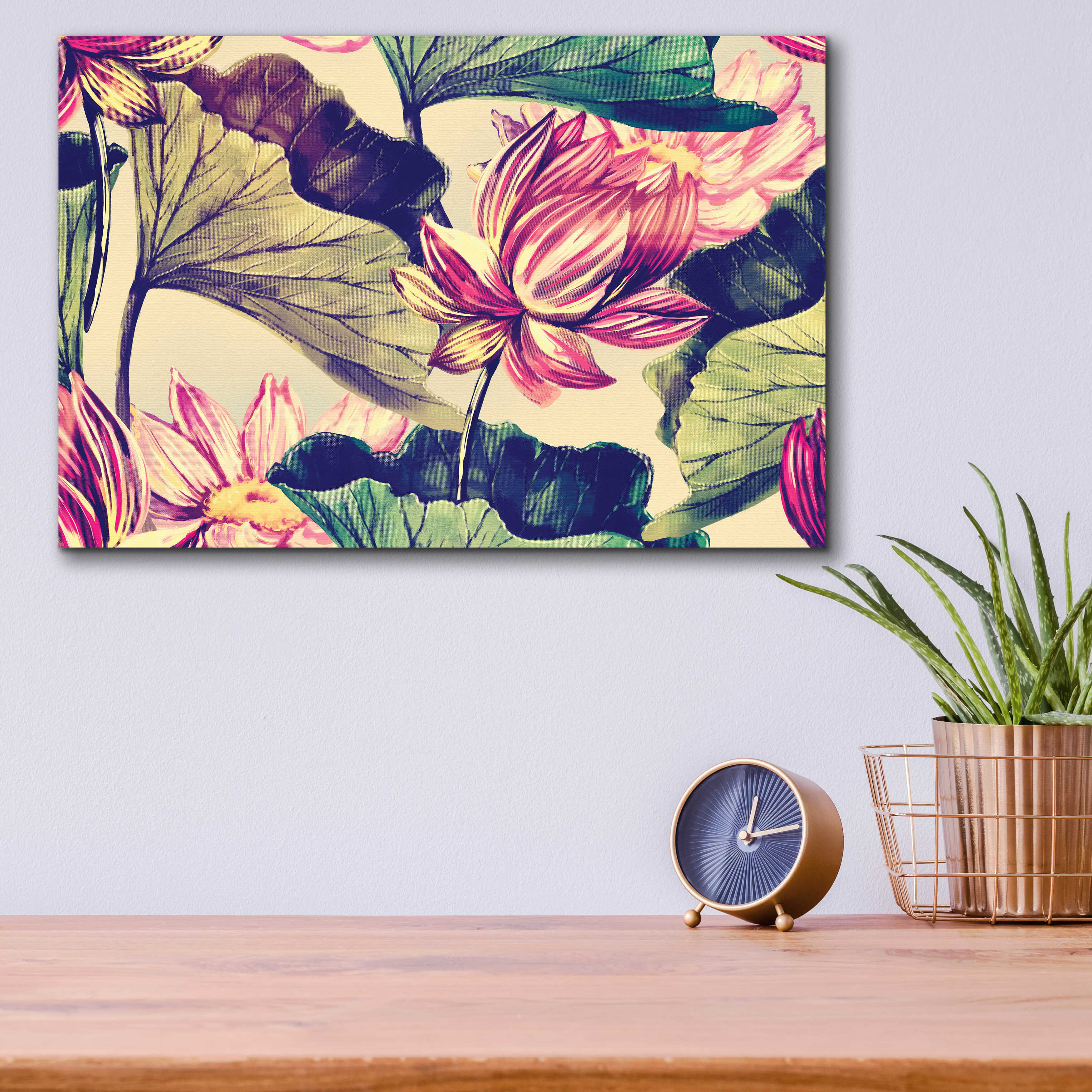 Bay Isle Home™ Epic Art 'Water Lily' By Incado, Acrylic Glass Wal Water ...