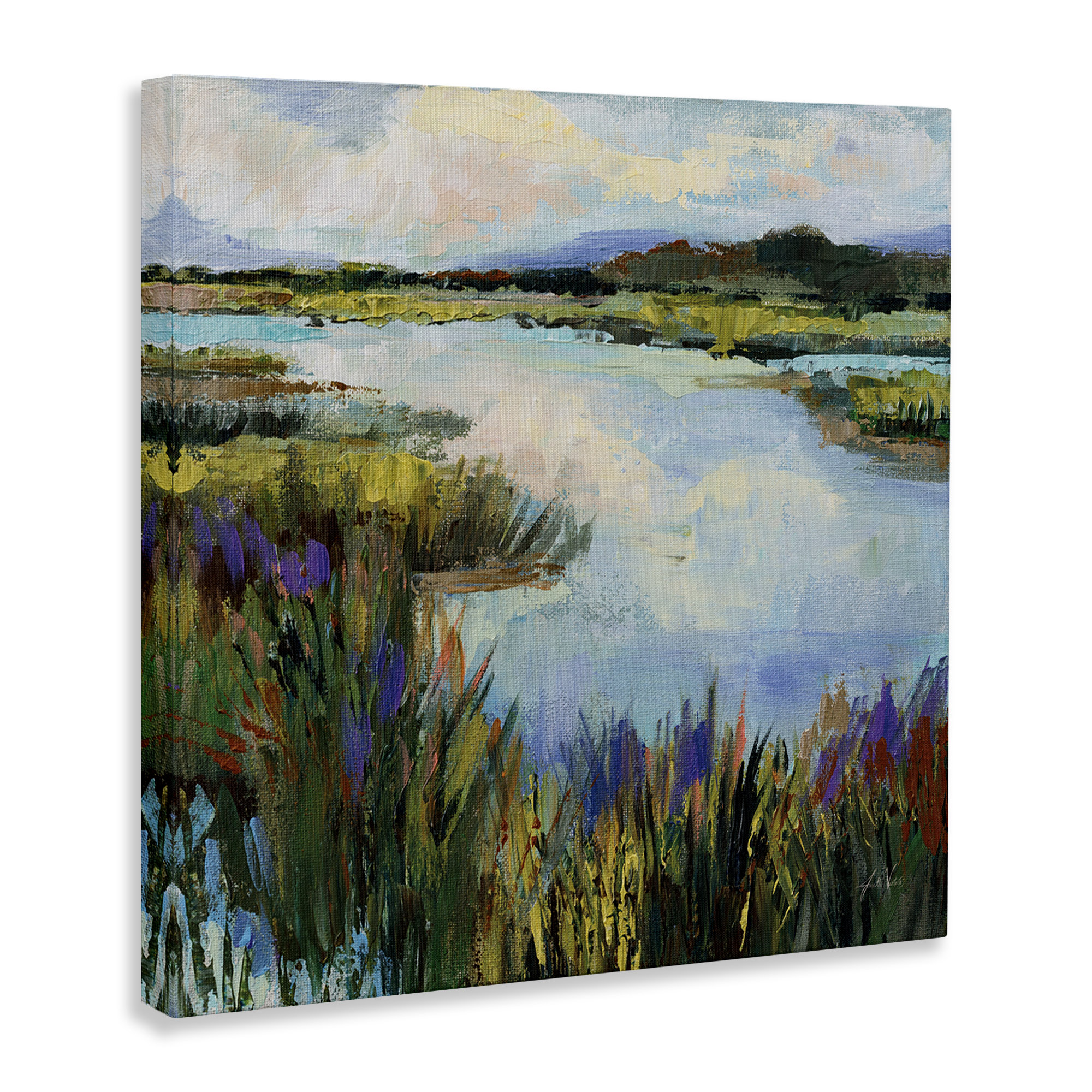 Winston Porter Rural Stream Nature Canvas Wall Art by Jeanette ...