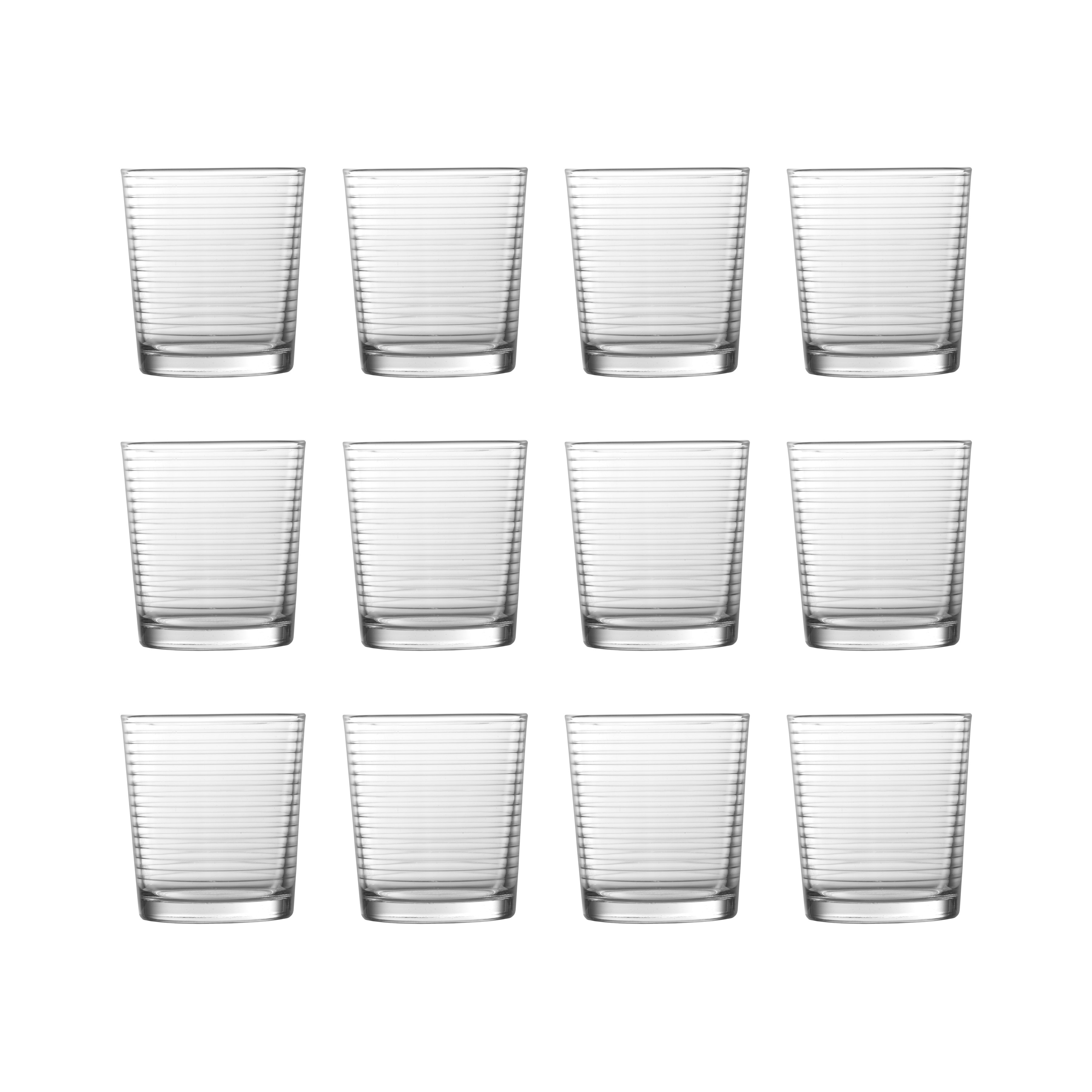 Fortessa Basics Arcade Everyday Stackable Quality Super Clear Glassware ...