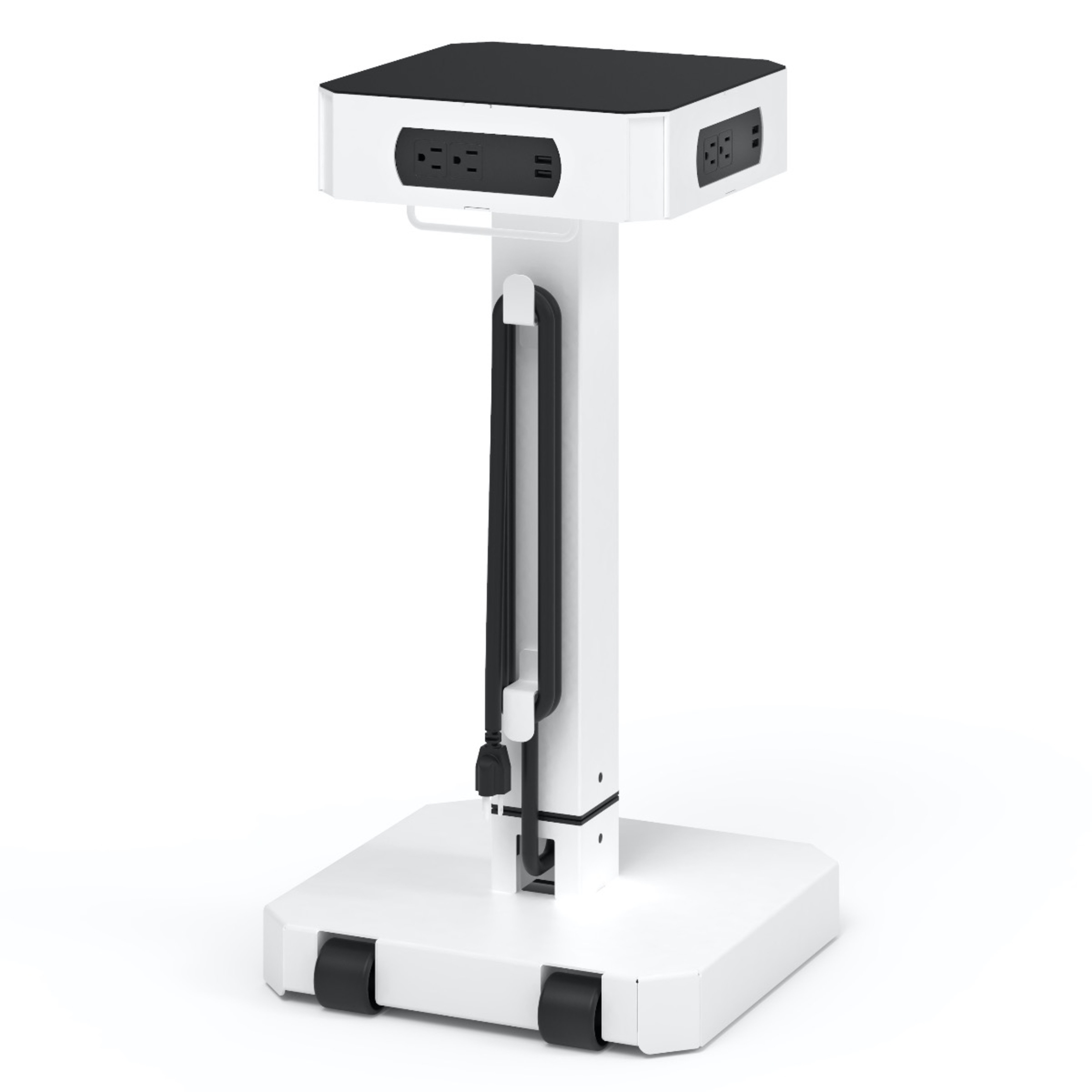 Luxor Store-N-Charge Luxpower Mobile AC and USB Tower Adjustable Tablet ...