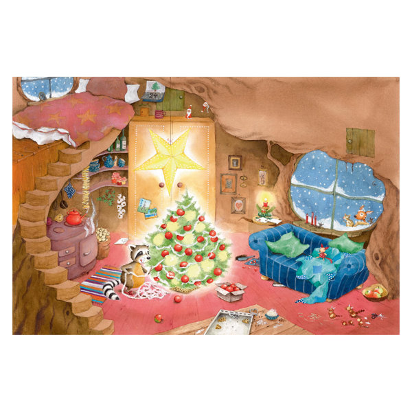 East Urban Home Finally Christmas 2.55m x 384cm Textured Matt Peel ...