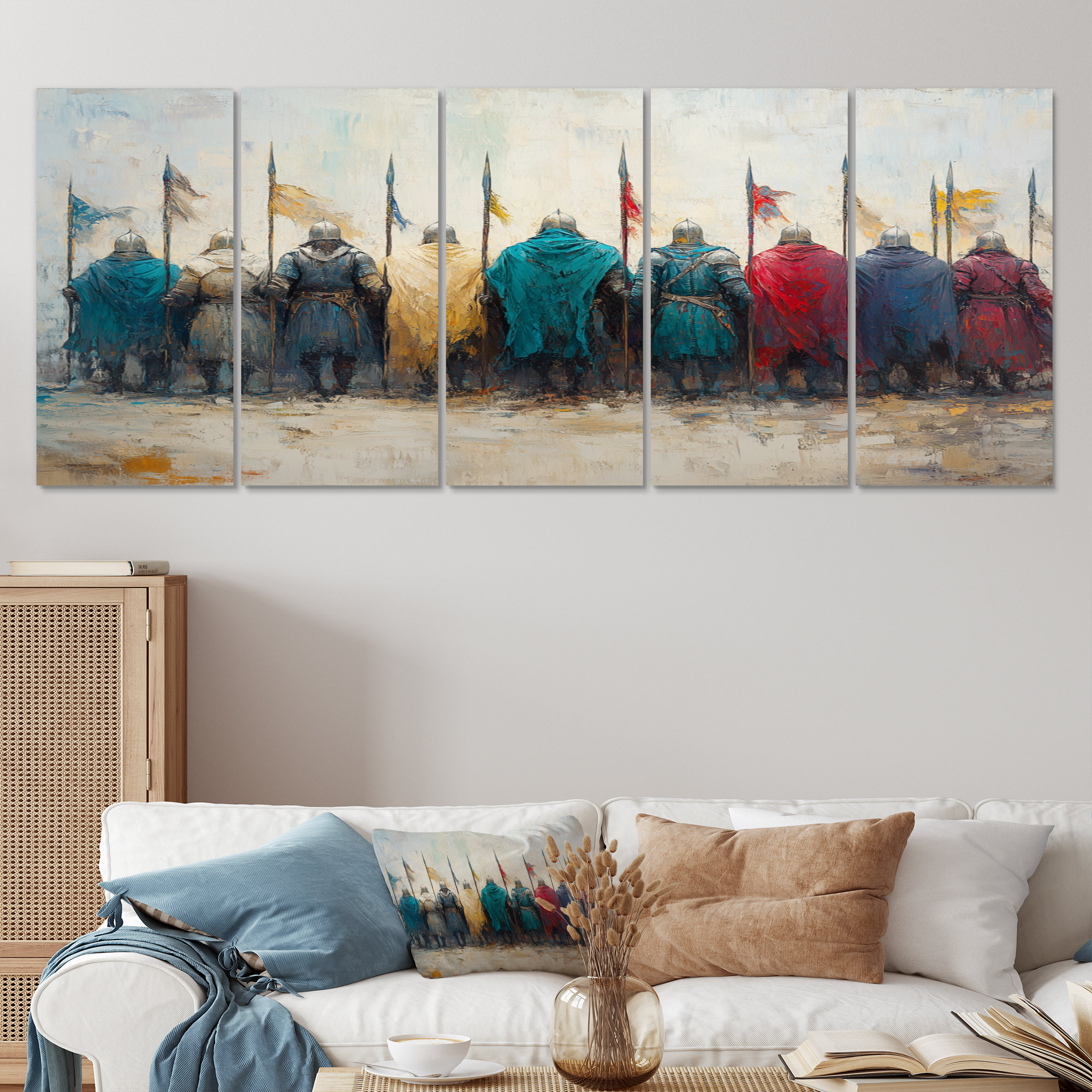 Charlton Home® Viking Warriors Landscape II - Vikings Wall Art Print ...