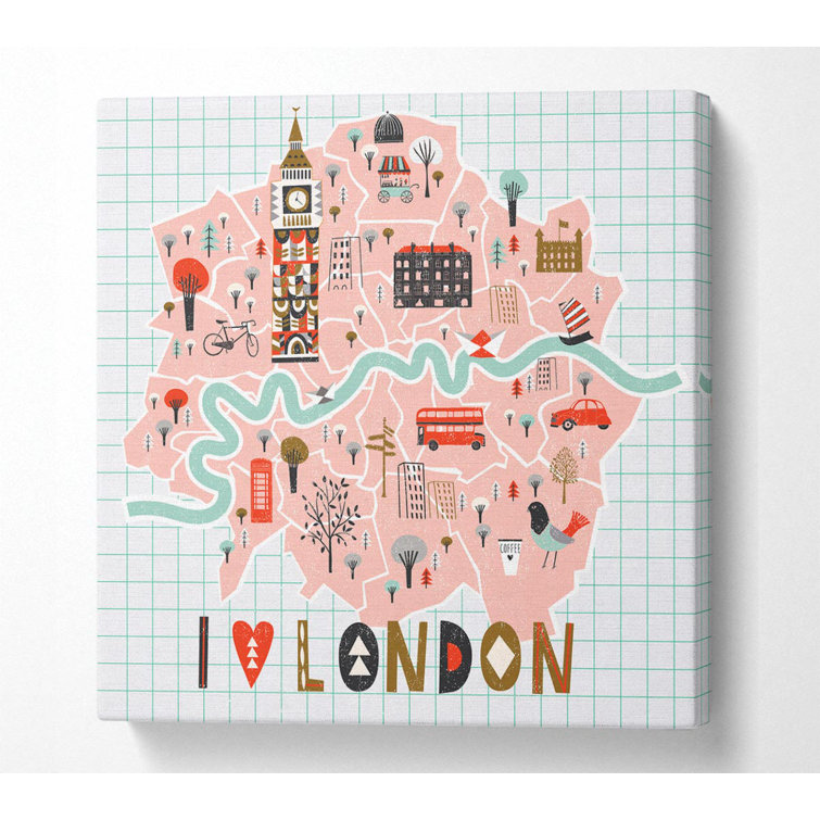Happy Larry The Little Map Of London 2 | Wayfair.co.uk