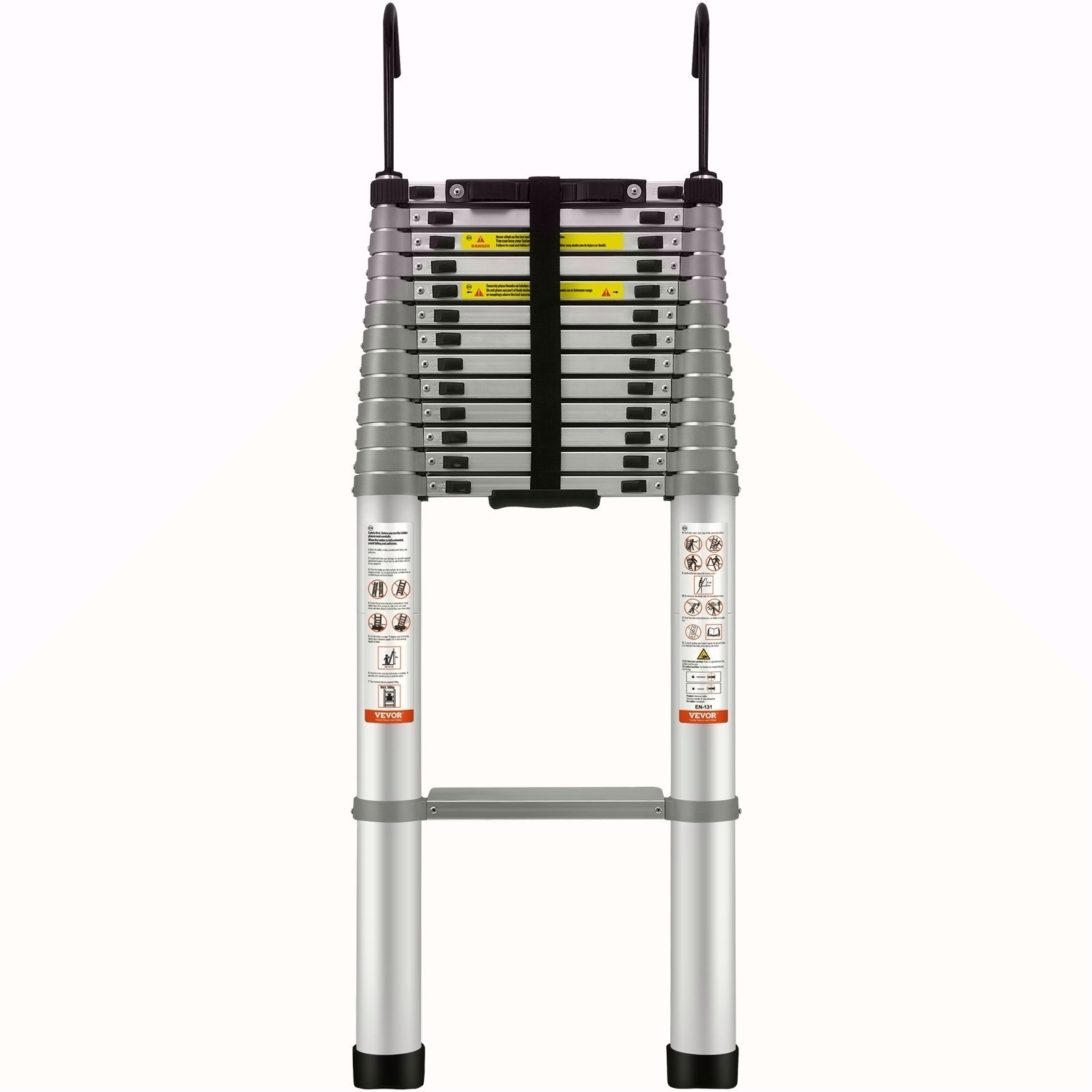 FOSHANZHENGONG Telescoping Ladder, 18.5 FT Aluminum One-Button ...