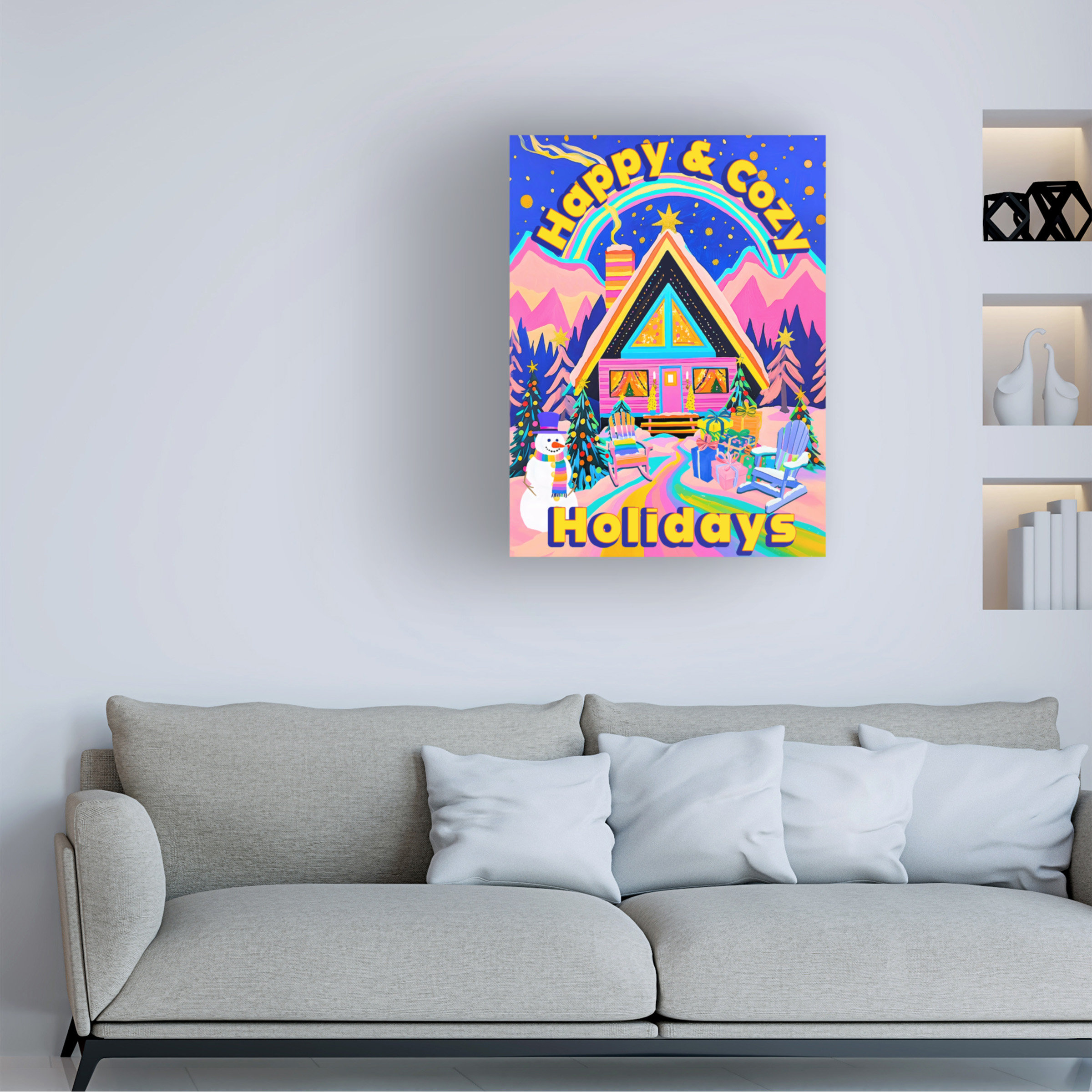 Winston Porter Jess Stempel Happy & Cozy Canvas Art | Wayfair