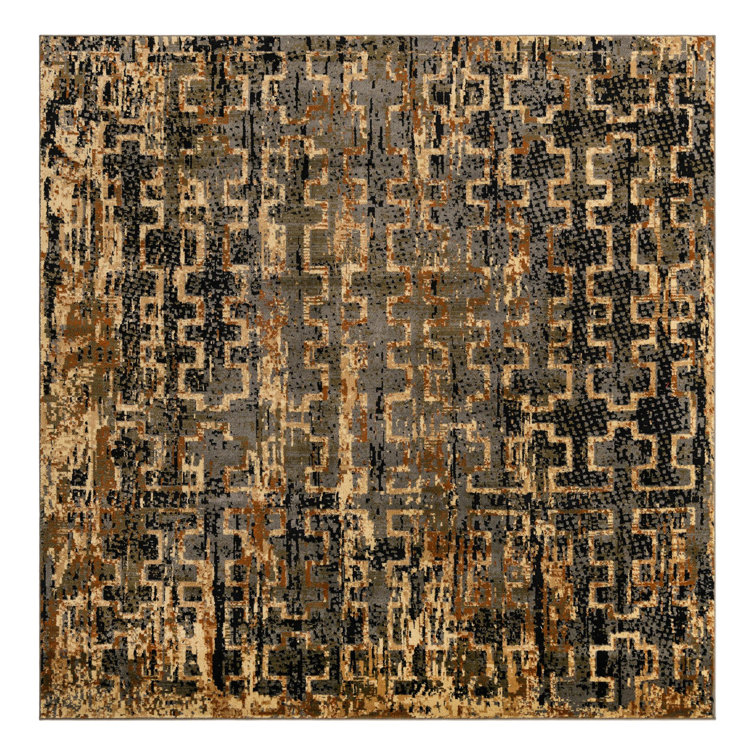 17 Stories Karwan Geometric Indoor Rug & Reviews | Wayfair