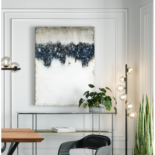 KARE Design Acrylic Painting Abstract Into The Sea 90x120cm | Wayfair.co.uk