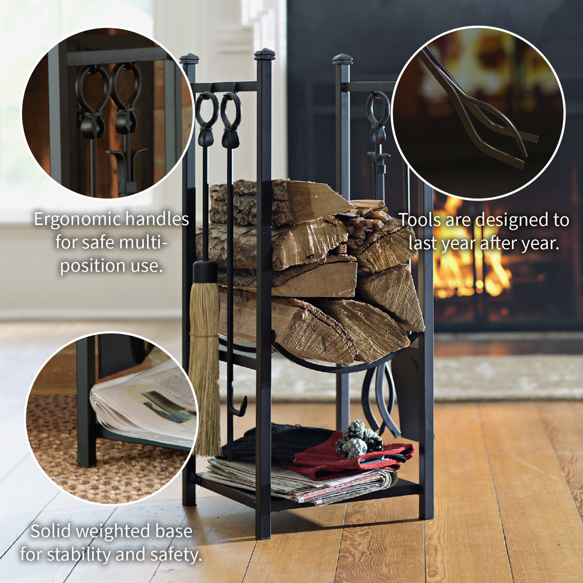 Plow & Hearth Log Rack & Reviews | Perigold