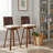 Trent Austin Design® Contemporary Upholstered Swivel Bar Stool Set with ...