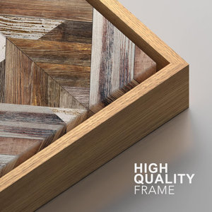 IDEA4WALL Geometric Western Shape Geometric Wood Effect Panel Snow ...