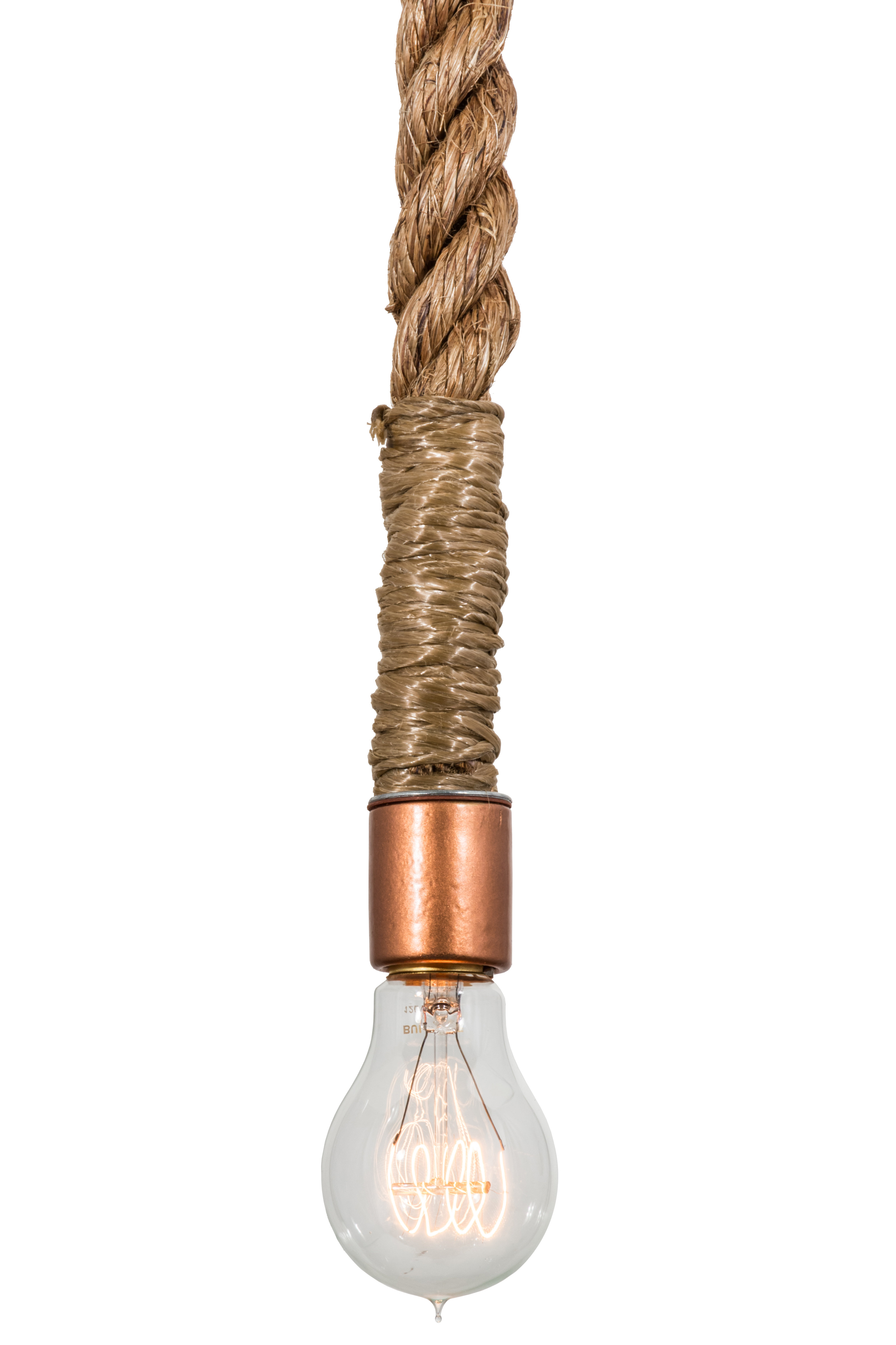 Astoria Grand Yonkers 1 - Light Single Bulb Pendant with Rope Accents ...